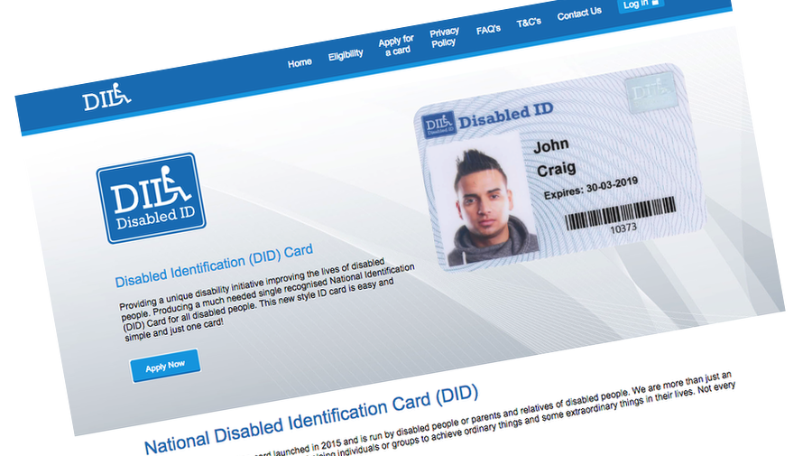 Disabled ID Card website - Jet Net Systems